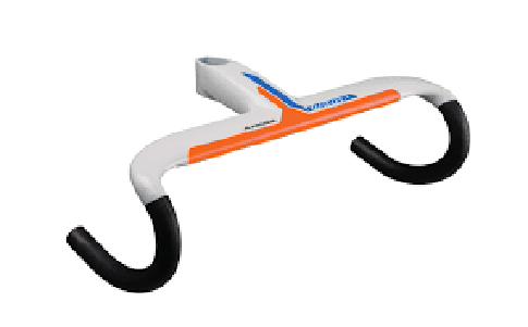 Wilier Handlebar Alabarda 110x42 White/Blue/Orange