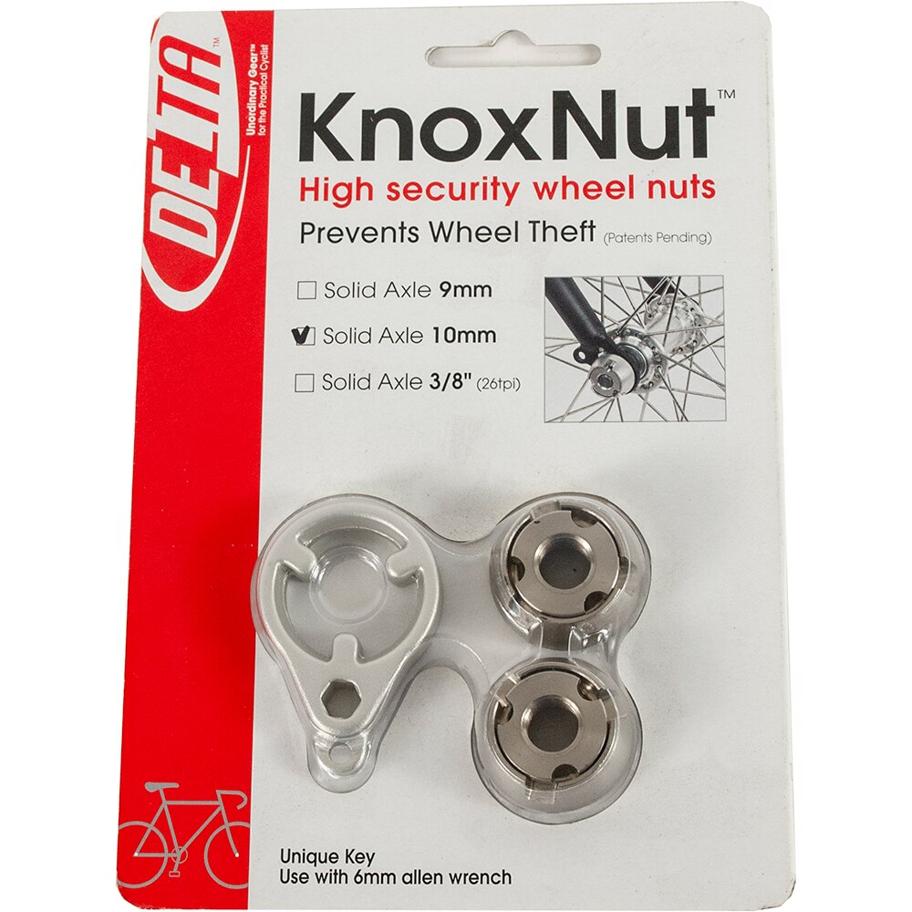 LOCK DELTA Nuts 10mm Fort KNox pair